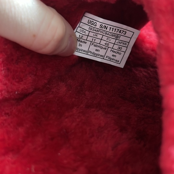 UGG | Shoes | Ugg Mens Red Fluff Yeah Slipper Slides | Poshmark